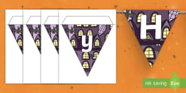 Halloween Bunting- Party Theme (teacher made)