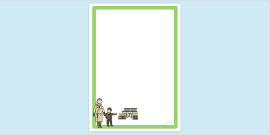 FREE! - Simple Blank School Gymnasium Page Border | Twinkl
