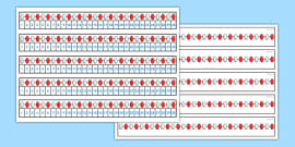0-30 Number Track - Numbers 1-10 Number track - Twinkl