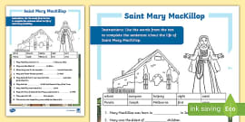 Saint Mary MacKillop Activity Pack (teacher made) - Twinkl