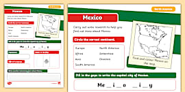 Explore: Mexico Activity Booklet (teacher made) - Twinkl