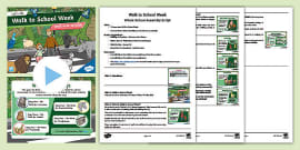 School Walk Picture Cards (teacher made) - Twinkl