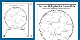 Sixth Grade Decimal Multiplication Flowers