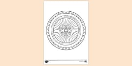 FREE! - Large Celtic Shield Colouring Sheet (teacher made)