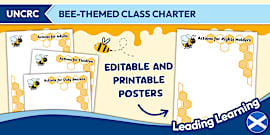 Bee-Themed Editable Display Poster - Twinkl - KS2