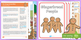 The Gingerbread Man Listen and Retell Oral Language Activity Pack
