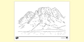 FREE! - Mount St Helens Colouring Sheet | Colouring Pages | KS1