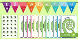 Bilingual Daily Wall Calendars Template | Māori & English