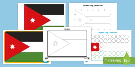 Jordan Flag Bunting (teacher made) - Twinkl