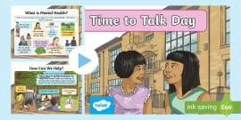 Time to Talk Day Display Poster (Hecho por educadores)