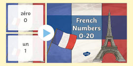 French Numbers 0-30 Word Mat | French Resources