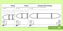 Message Stick Display Poster