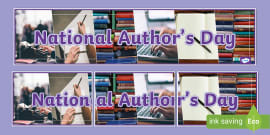 👉 Author of the Month Display Banner (teacher made)