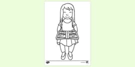 FREE! - Lovely Child Sitting Colouring Sheet | Colouring Sheets