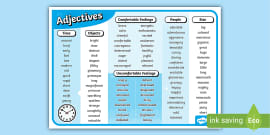 Food Adjectives Word Mat (teacher made) - Twinkl