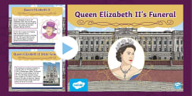 FREE! - The Funeral of Queen Elizabeth II KS1 PowerPoint - Twinkl
