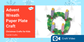 Advent Wreath Cut and Paste Craft