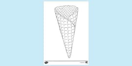 Waffle Colouring Sheet