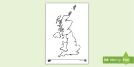 Printable UK Map - Geography Resource (teacher made)