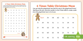 👉 Colour by Times Table Christmas Worksheet - Twinkl
