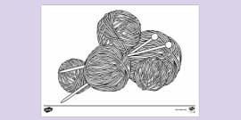 FREE! - Ball of Wool Colouring Sheet | Colouring Sheets