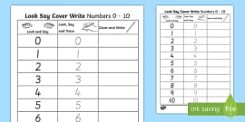 Number Tracing 1-5 Worksheet / Worksheet (teacher made)
