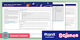 Science: Living Things & Their Habitats: Y2 Lesson 4