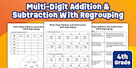 Third Grade Three-Digit Addition and Subtraction Worksheets