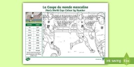 👉 French Winter Colour by Number Activity Sheet - Twinkl