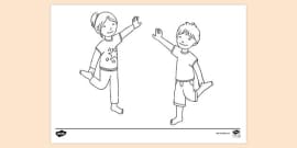 Fitness PE Colouring Sheet | Colouring Sheets