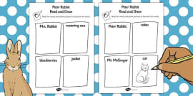 The Tale of Peter Rabbit Trace the Words Worksheets - peter rabbit