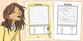 Human Body Word Search Printable | Primary Resources