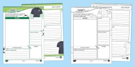 Design a T-Shirt Worksheet (teacher made) - Twinkl