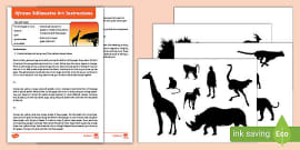 Animal Silhouette Cut-Outs (teacher made)