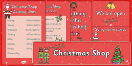 Santa's Grotto Display Banner (teacher made)