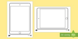 Create a Tablet Cut Out Activity