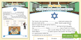 A Vibrant Torah Facts Display Poster | Judaism | Twinkl