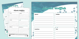 Atlantic Ocean Fact File Template (teacher made) - Twinkl