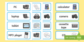 ICT resource label cards - display lettering - ICT Signs and Labels Primary