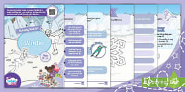 Winter Colouring and Puzzle Activity Booklet (Ages 5 - 7)