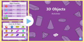 Properties of 2D and 3D Shapes PowerPoint - Math - Twinkl