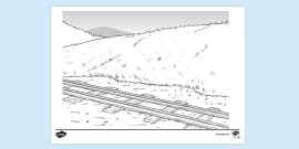 Railway Line Colouring | Colouring Sheets (teacher made)