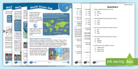 Oceans of the World Differentiated Reading Comprehension Activity