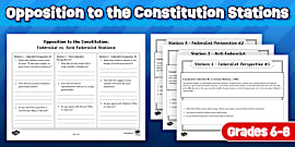Federalist vs Anti Federalist Chart | Twinkl USA