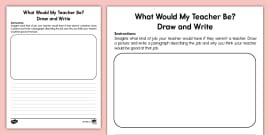 Teacher Appreciation Week – Drawing and Writing – Twinkl USA