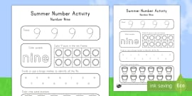 👉 Numberblocks: Number Nine Square Like You Activity Sheet