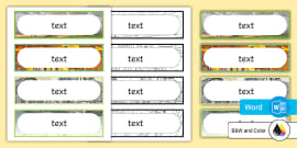 Editable Chalkboard Classroom Desk Nameplates - Twinkl