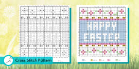 Easter Chick Cross Stitch | Cross Stitch Patterns for Kids