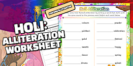 Easter: Alliteration Worksheet - Twinkl English