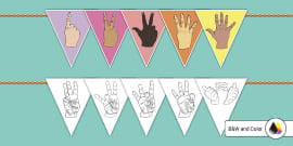 ASL Numbers 1-10 Activity Cards (teacher made) - Twinkl